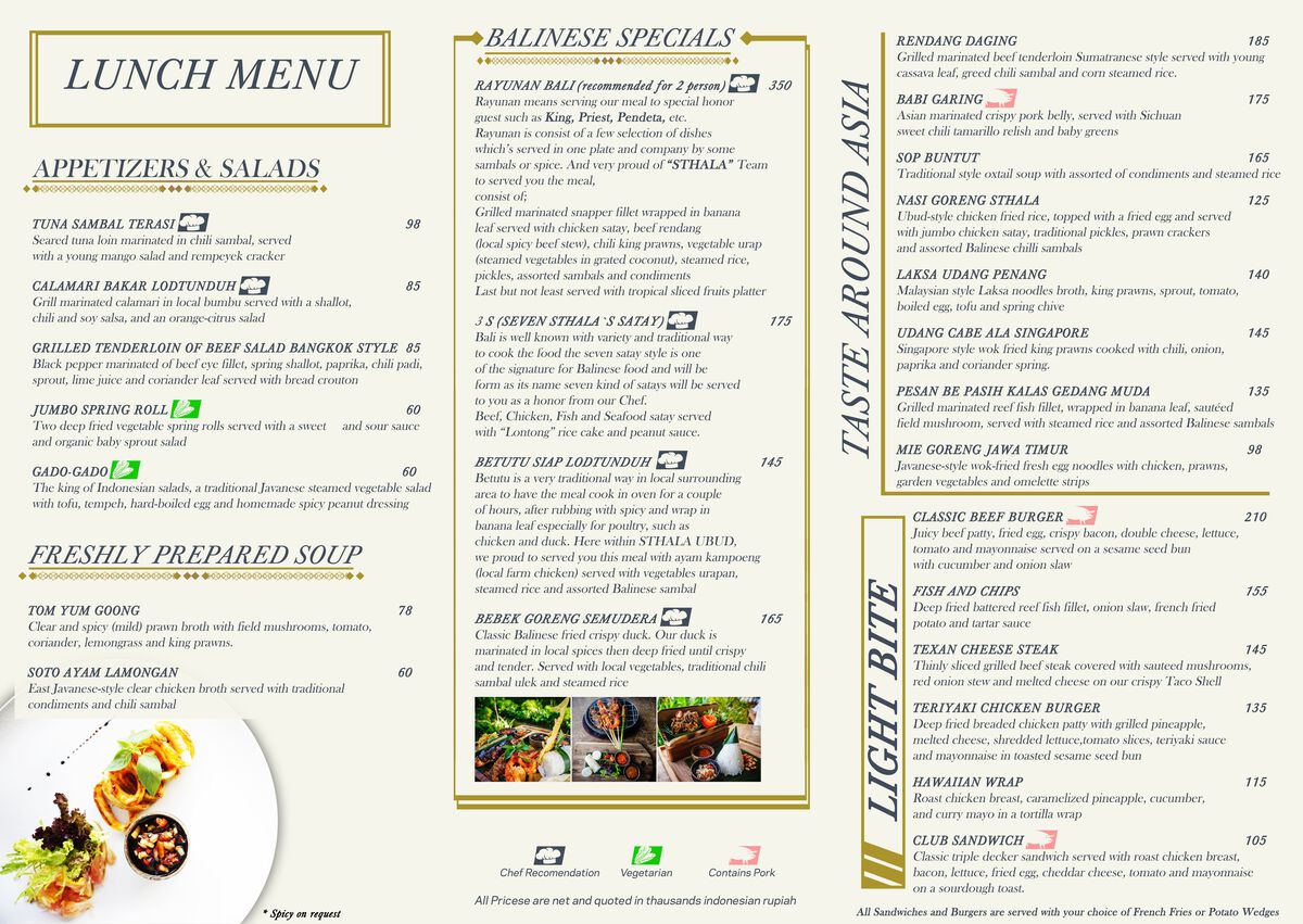 Menu Makan Siang - Sungai Restaurant